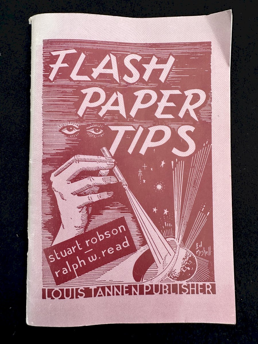 Flash paper tips booklet by Louis Tannen | Castle Magic